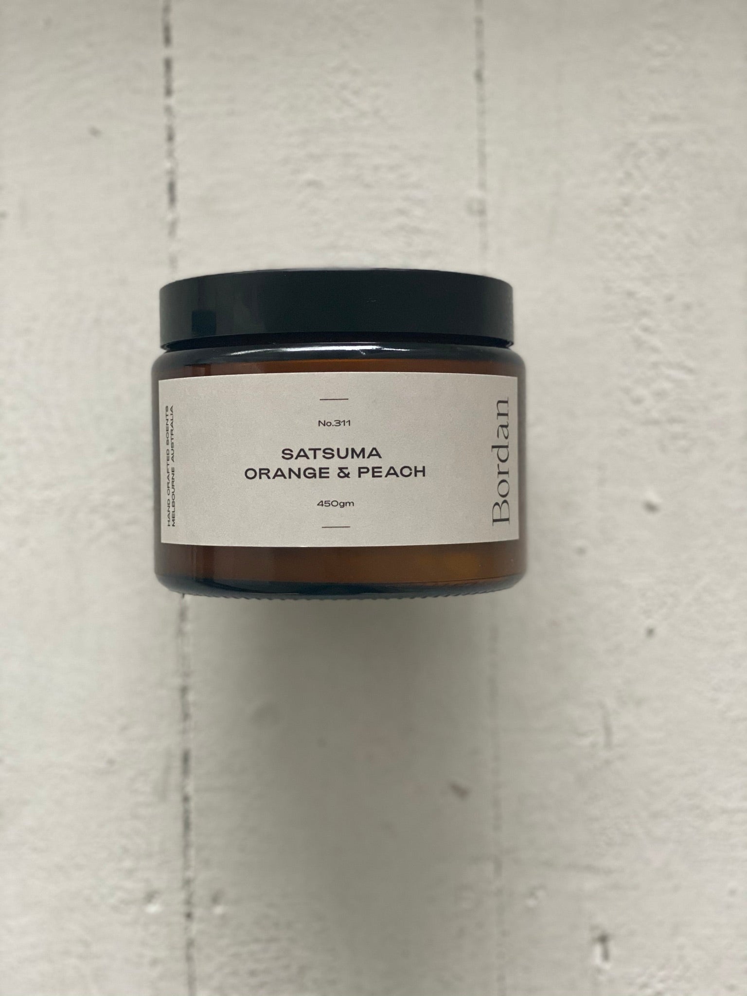 Bordan Satsuma Orange & Peach Scented Candle | Luminous Skin Clinic